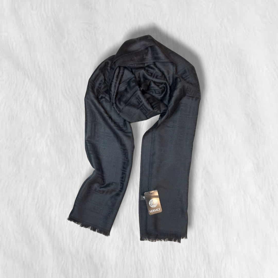 Versace Stole-Black – Shawl & Craft Store